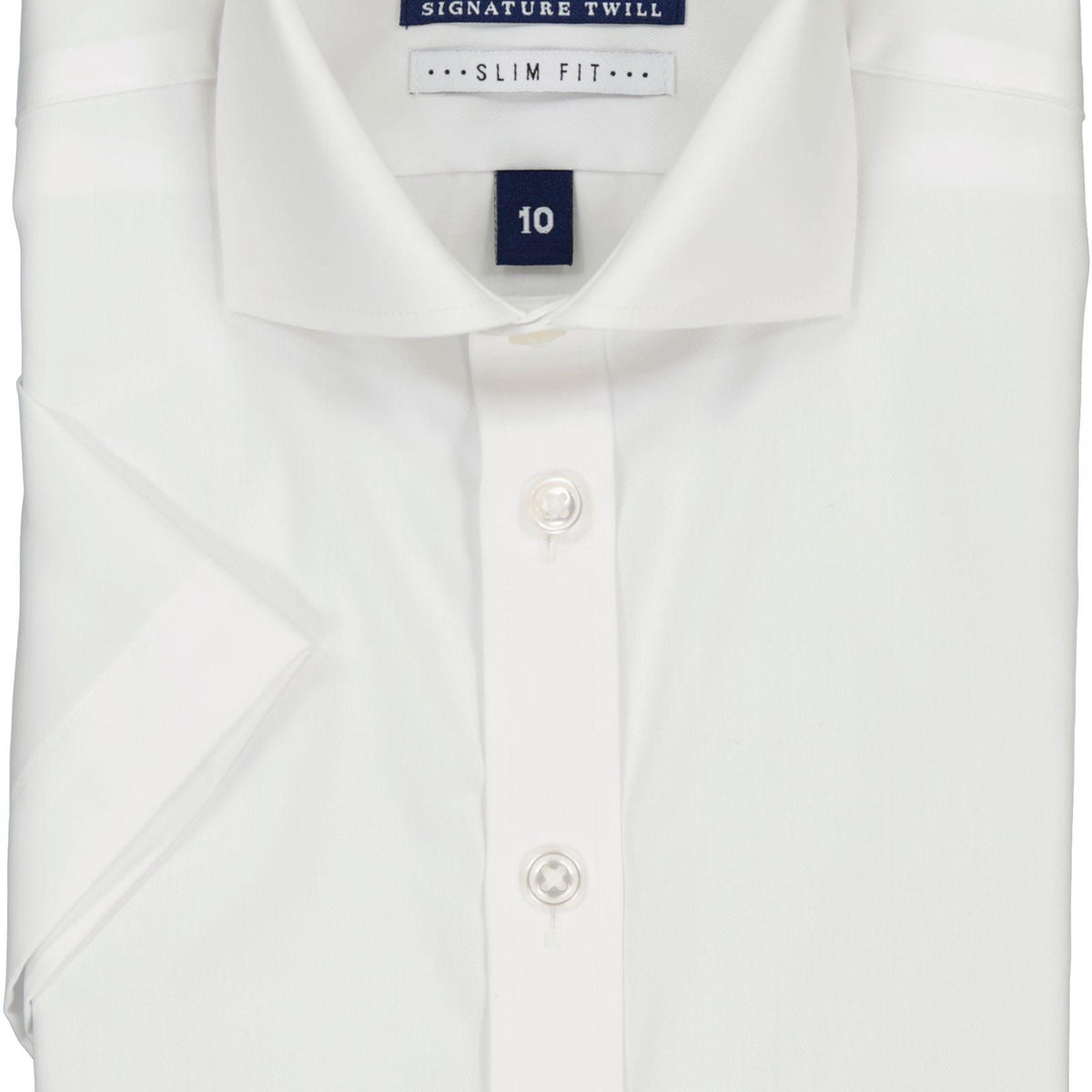 Adonis Boys Cotton/Poly Easy Care Signature Twill White Short Sleeve D – ShirtStop