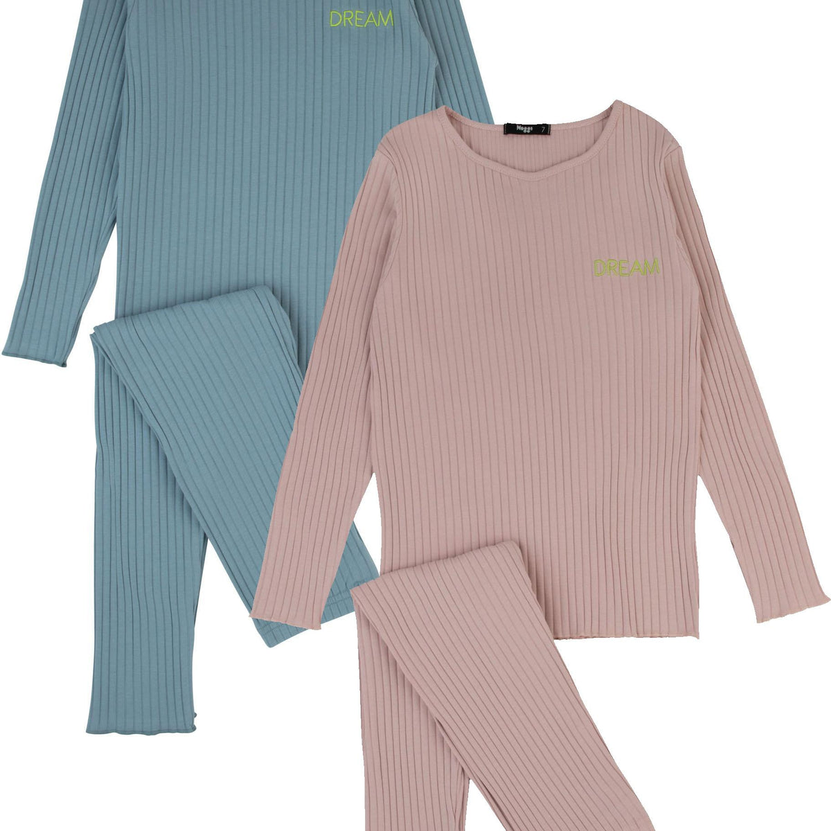 Noggi Boys Girls Wide Ribbed Cotton Pajamas - 241010 – ShirtStop