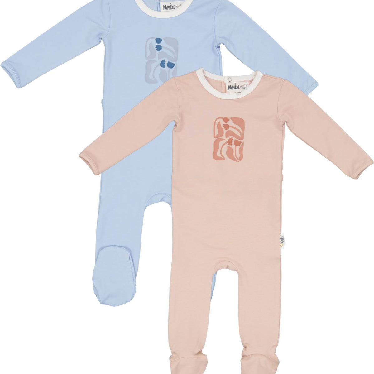 Maniere Baby Boys Girls Puff Paint Cotton Stretchie - PFF – ShirtStop