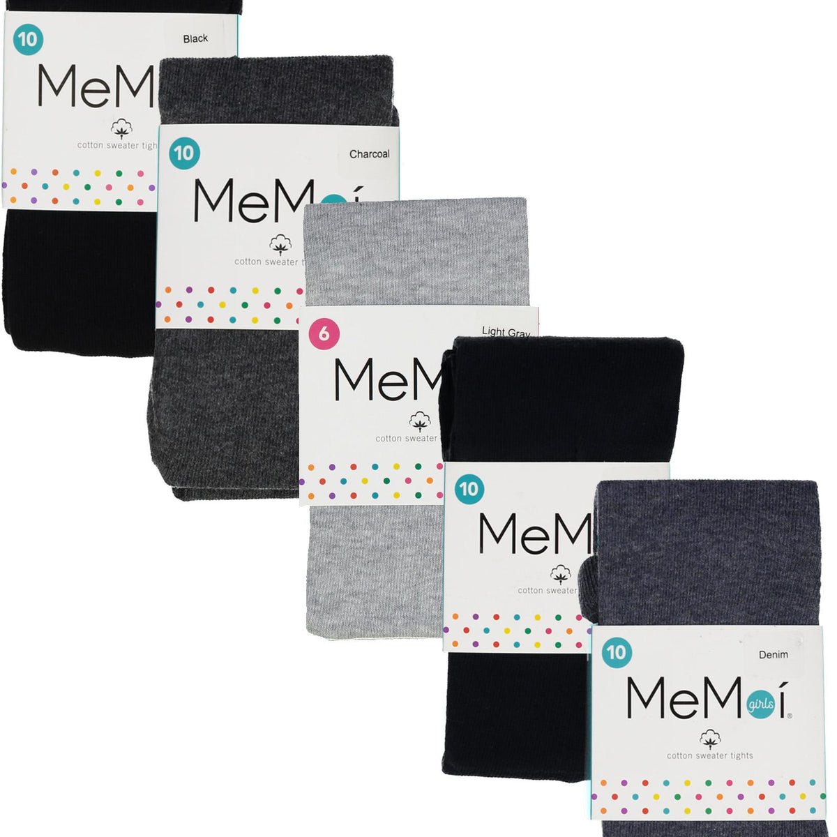 Memoi Girls Solid Flat Knit Cotton Sweater Tights - MK-301 – ShirtStop