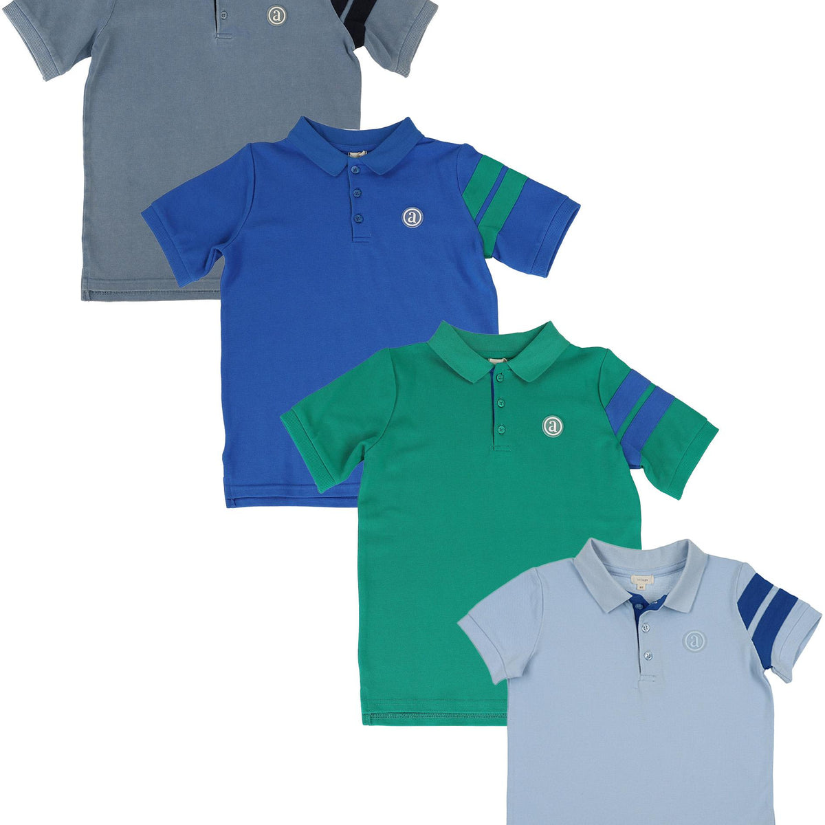 Lil Legs Wardrobe Staples Collection Boys Stripe Detail Short Sleeve S ...