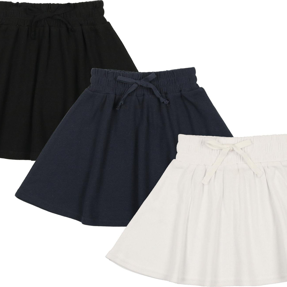 Lil Legs Ribbed Basic Collection Girls Ribbed Skirt - RSKT – ShirtStop