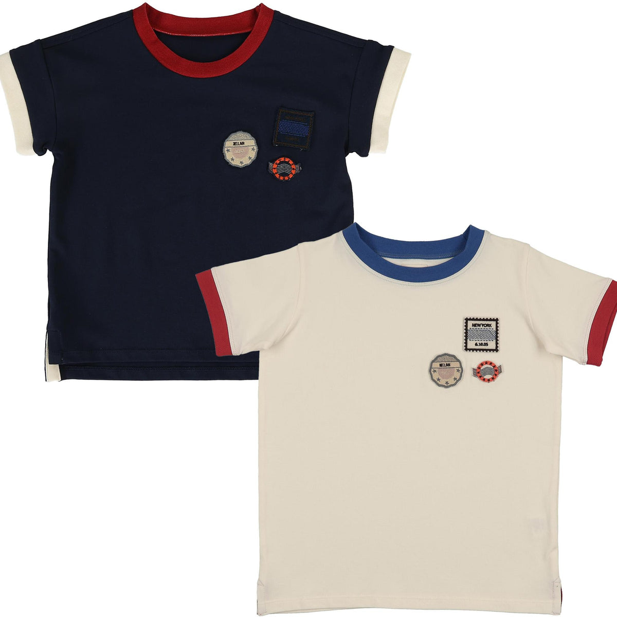 Lil Legs Camp Scouts Collection Boys Patch Applique Short Sleeve T-shi ...