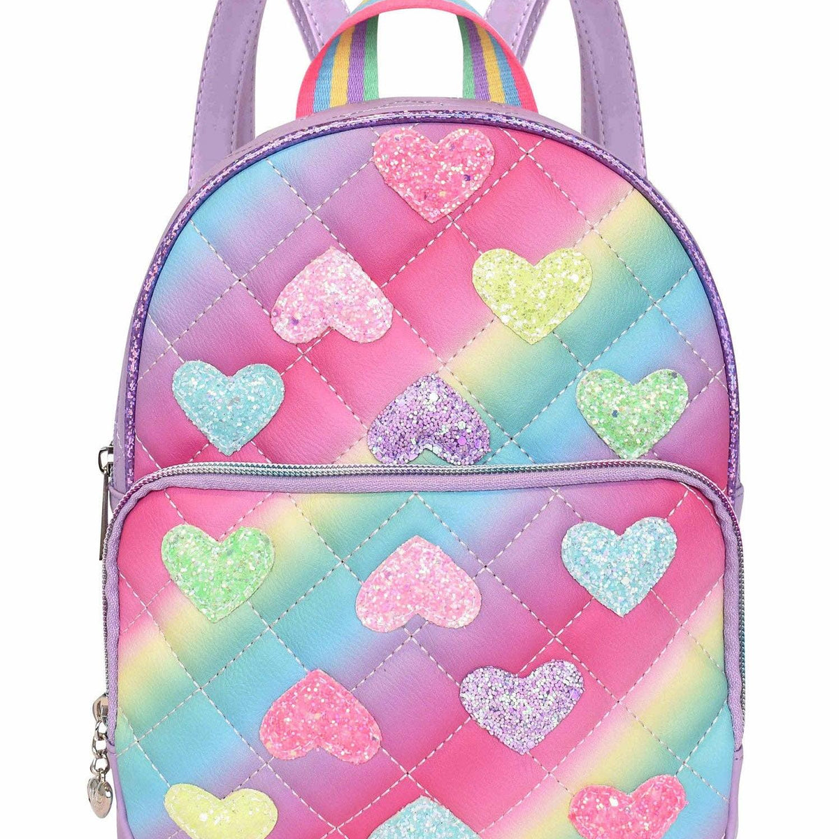 OMG Glitter Heart Patch Mini Backpack - HRT-MB523 – ShirtStop