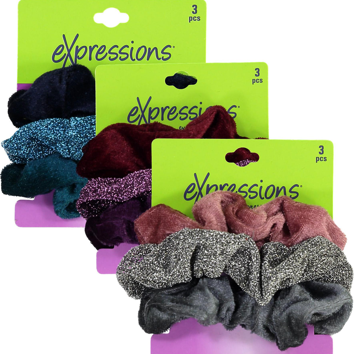 Expressions Velvet Scrunchy 3 Pack - TST1065 – ShirtStop