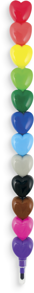 ooly Heart Stacking Crayons - 133-077 – ShirtStop